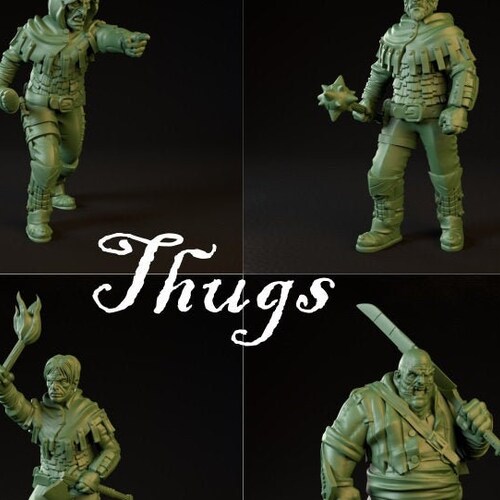 Thug Bandit Characters for Rpgs Tabletop Games Dungeons & - Etsy UK
