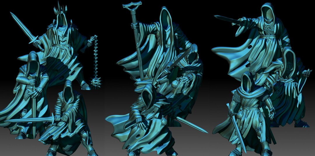 Wraiths Ghost Spectures for RPG Wargames,npcs LOTR MESBG - Etsy