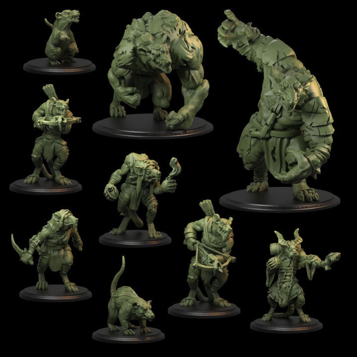 Rat Men Ratman Monster Table Top Games Wargames Dnd Rpgs - Etsy UK