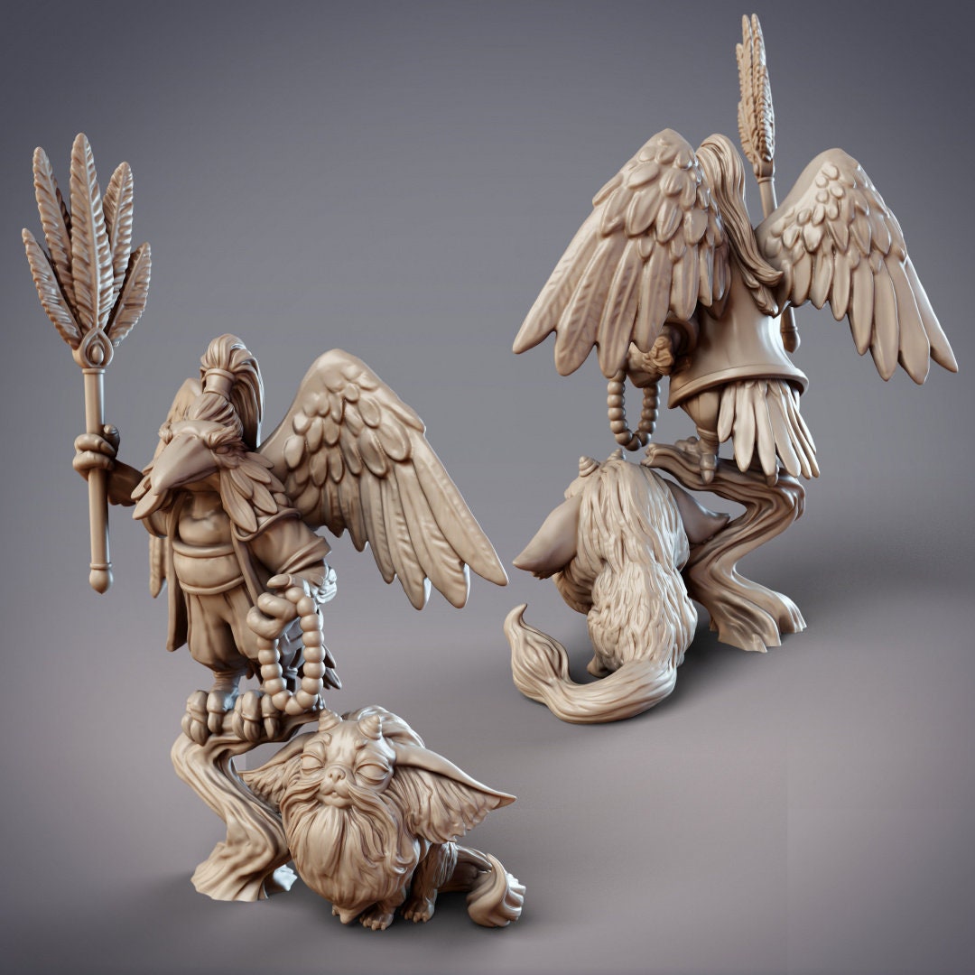 Karasu Tengu and Pet Miniature Dungeons and Dragons Table Top Games ...