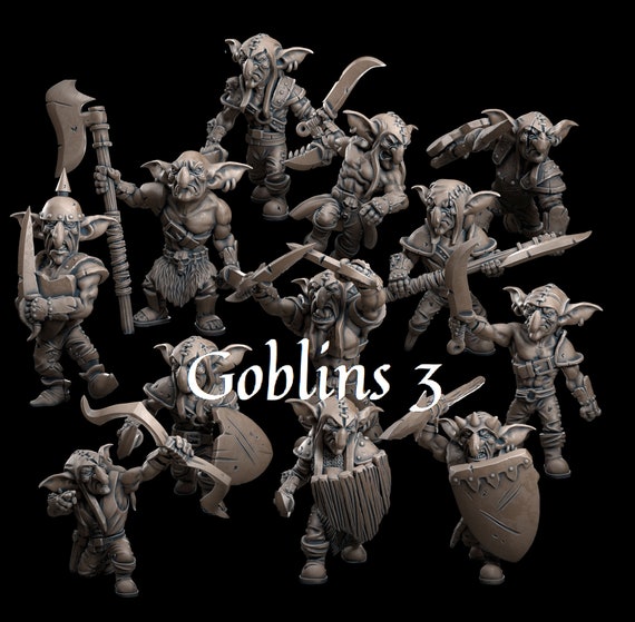Goblin Models Set 3 for RPG Wargamesnpcs - Etsy UK