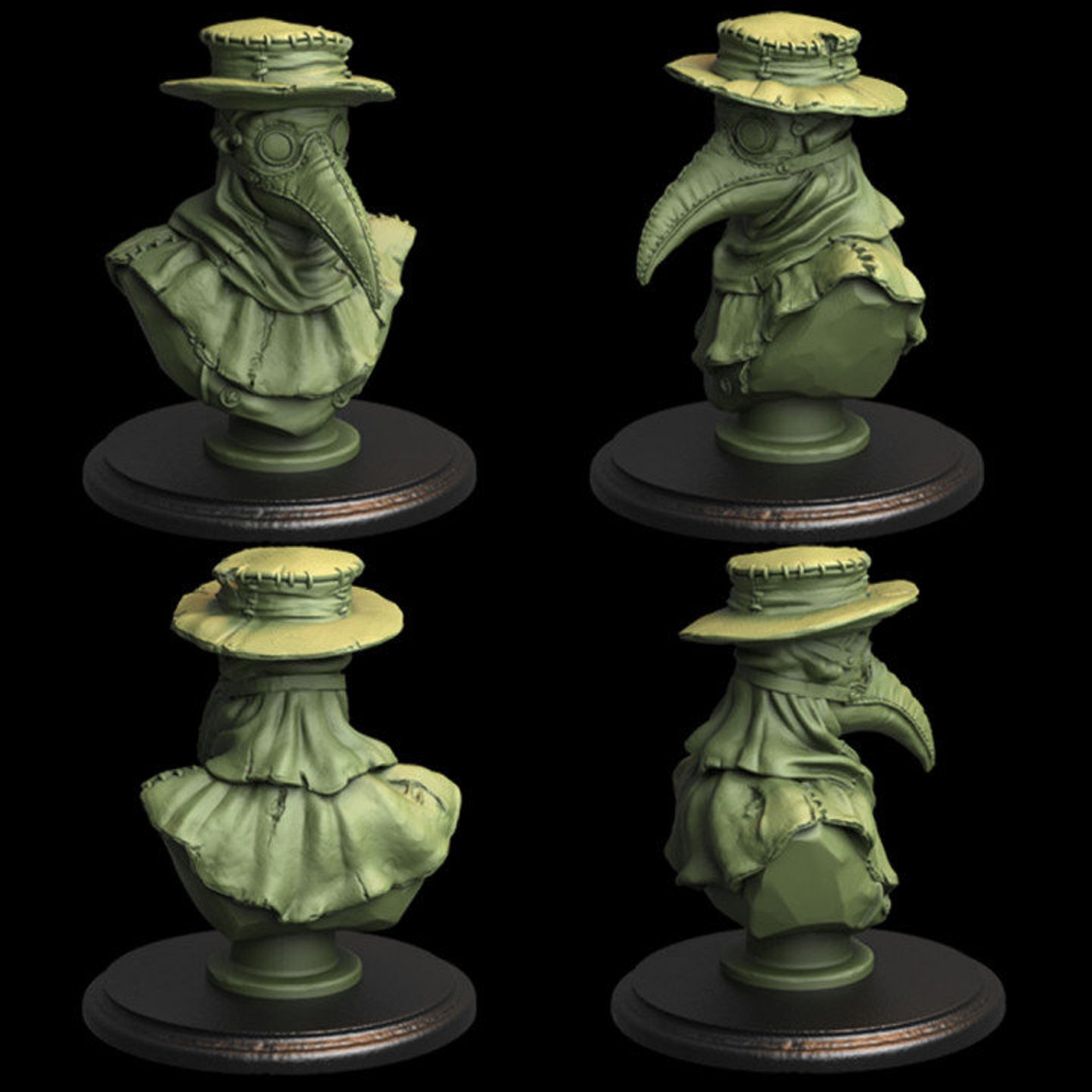 Plague Doctor Bust Dnd RPG Painting Models Miniatures - Etsy UK