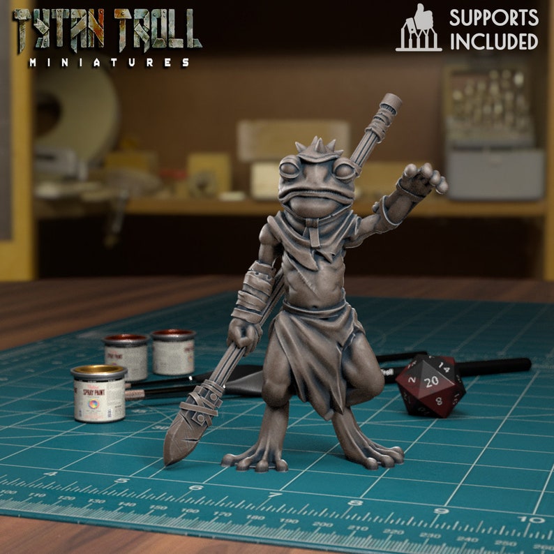 Frogman Frog Man Models for Rpgs, Wargames,npcs Bullywug - Etsy UK
