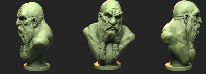 Dwarf Bust Model for Painting and Collections Table Top - Etsy UK