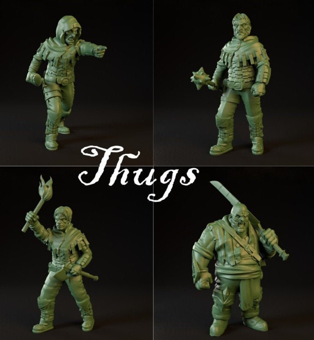 Thug Bandit Characters for Rpgs Tabletop Games, Dungeons & Dragons ...