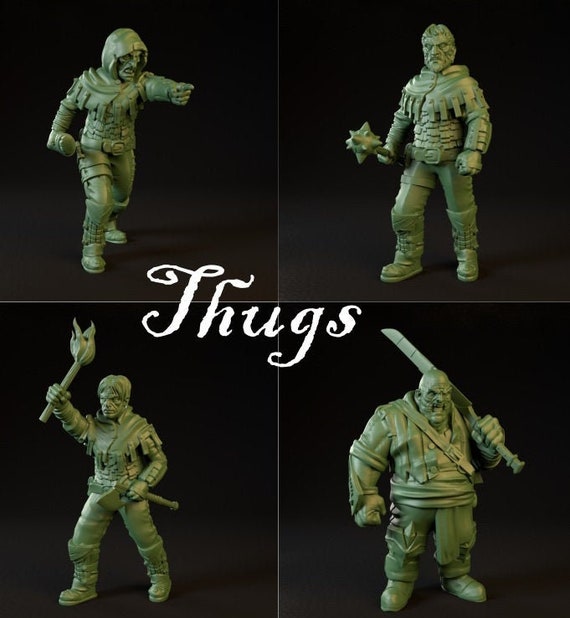 Thug Bandit Characters for Rpgs Tabletop Games Dungeons & - Etsy UK