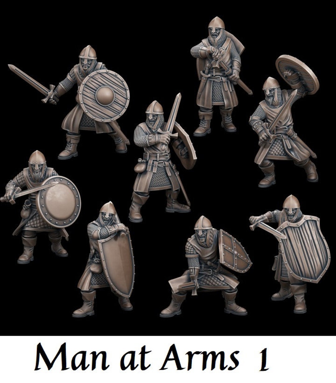 Man at Arms Soldiers Models for RPG Wargames,npcs - Etsy UK