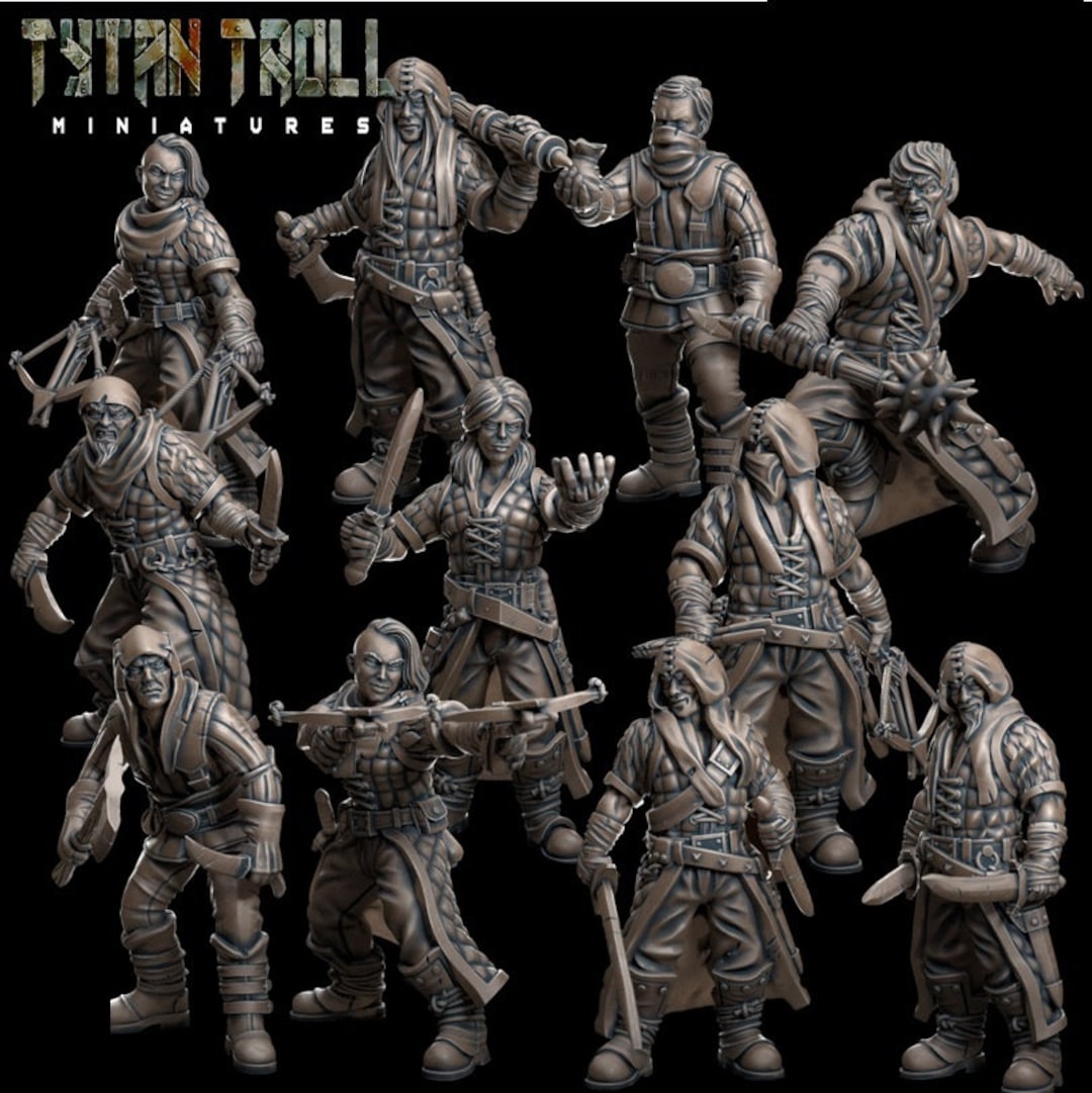 Brigand Bandits Models for RPG Wargames,npcs - Etsy UK