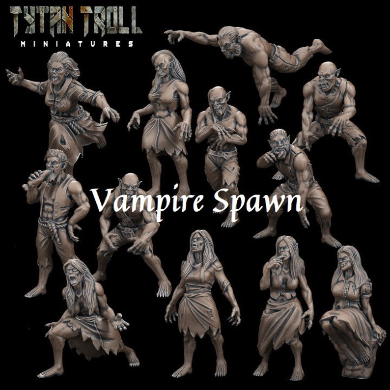 Vampire Spawn Models for RPG Wargames Npcs Strahd - Etsy UK