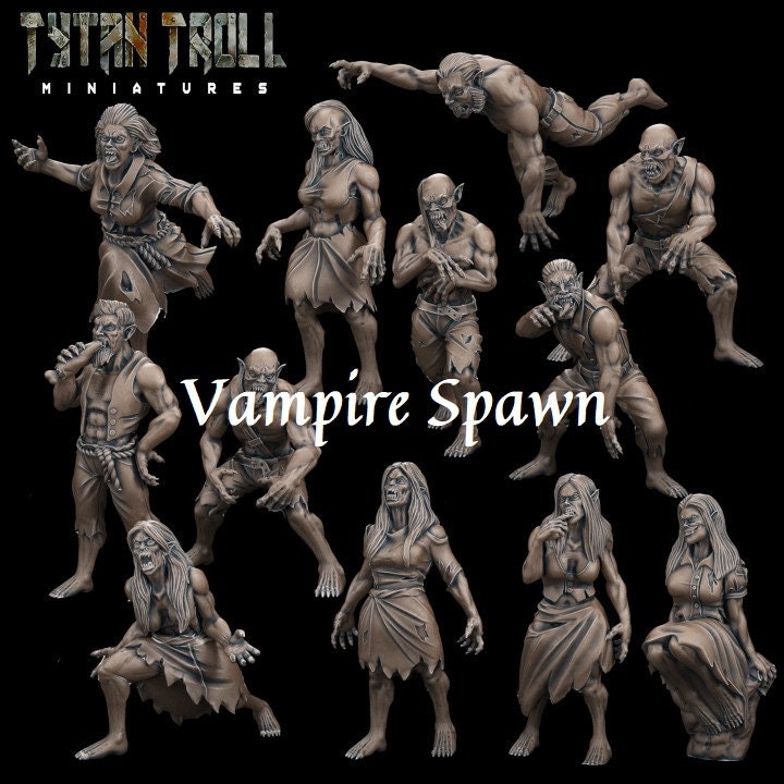 Vampire Spawn Models for RPG Wargames Npcs Strahd - Etsy UK