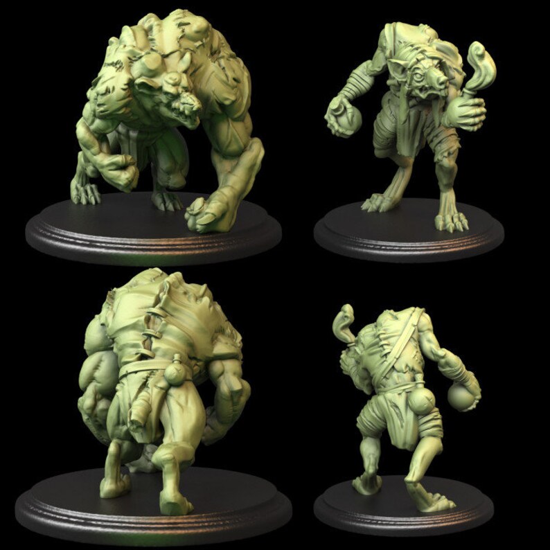 Rat Men Ratman Monster Table Top Games, Wargames Dnd Rpgs - Etsy UK
