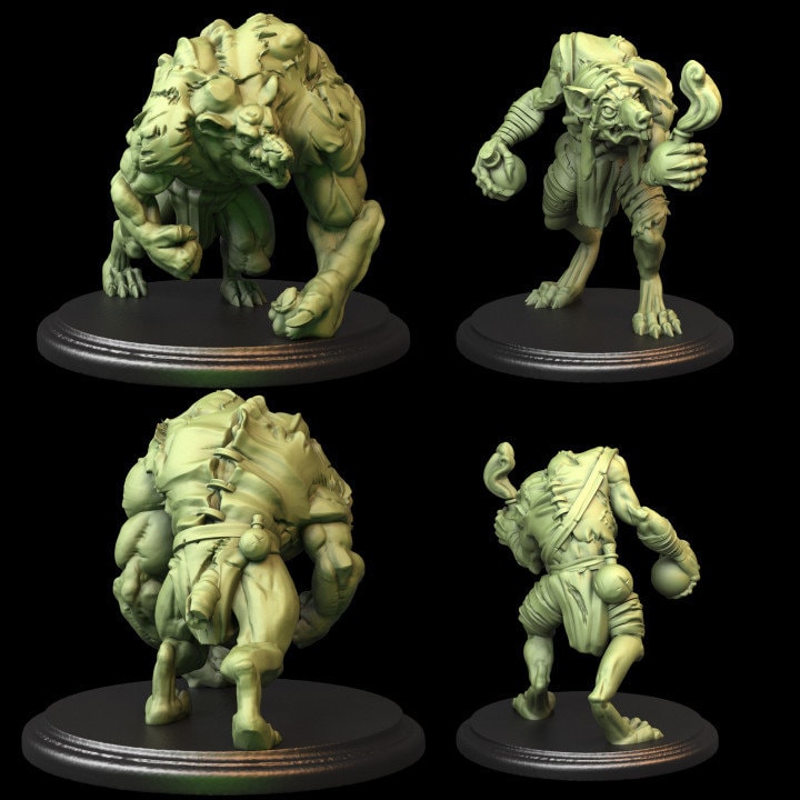 Rat Men Ratman Monster Table Top Games Wargames Dnd Rpgs - Etsy UK