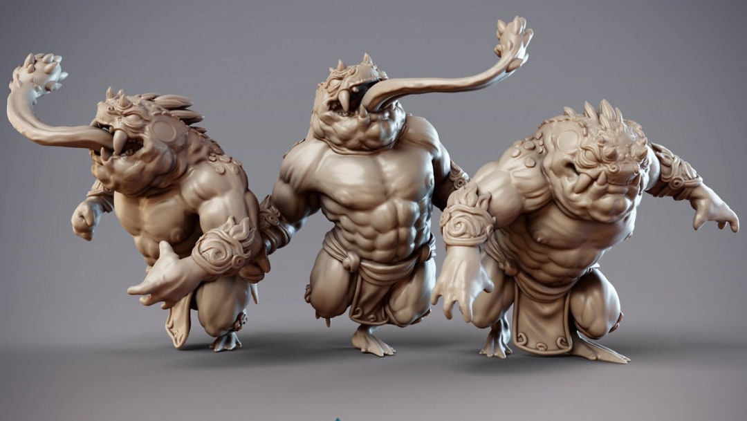 Toad Ogre Thugs Desert Hikiga Miniaturen für Dungeons and Dragons ...