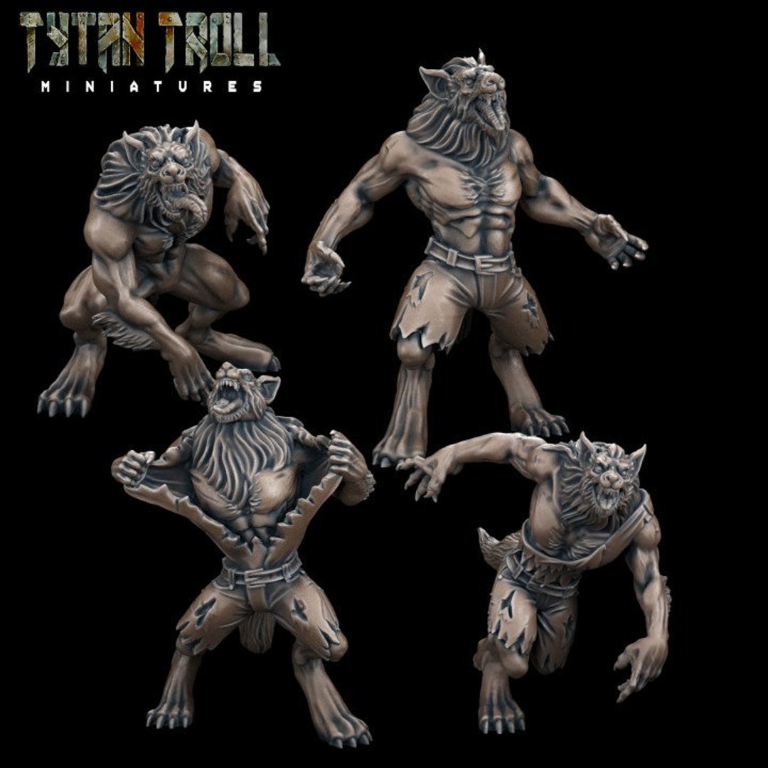 Werewolf Models for RPG, Wargames, Npcs Strahd - Etsy