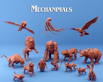 Animal Construct Dog Companion Mechanimals 32mm 28mm Miniatures for ...