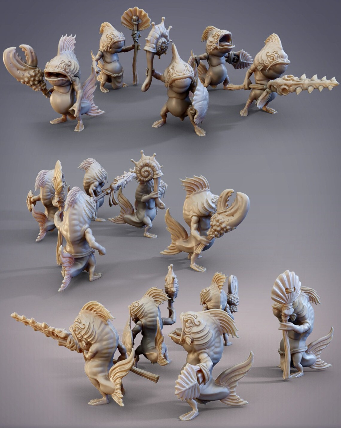 Sommos Calongo Fish Miniatures for Dungeons and Dragons Table - Etsy UK