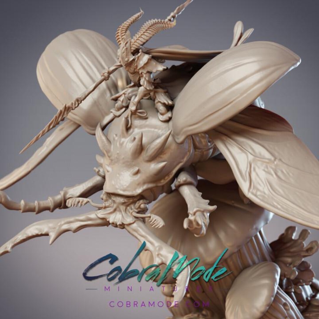 Mothfolk Beetle Cavalry - Riodin, Fidelium Knight and Cervus Beetle ...