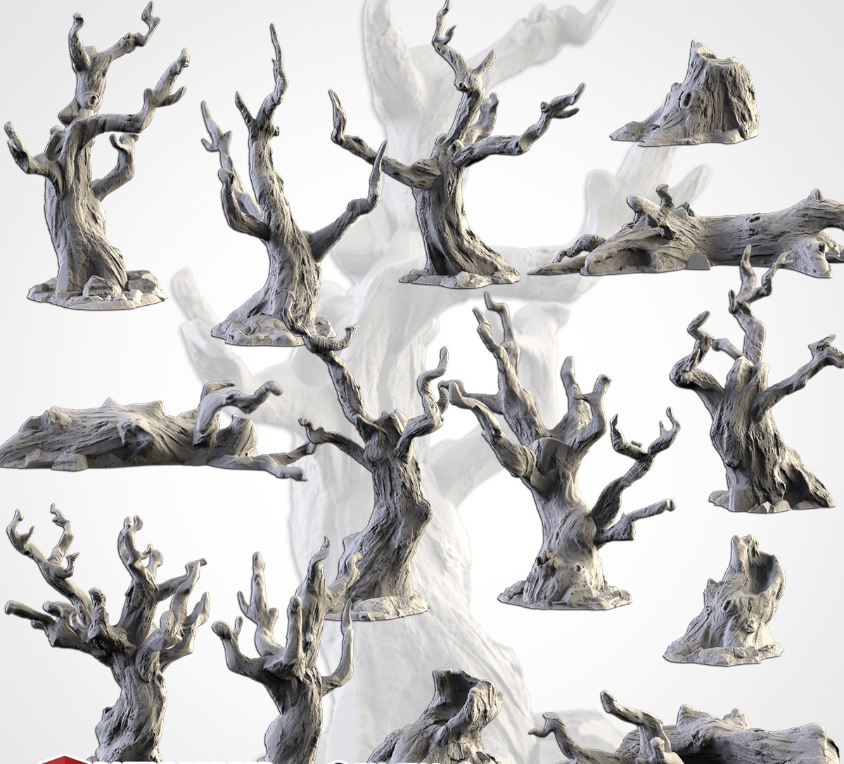 Dead Trees Terrain for Wargaming Terrain Rpg Dnd - Etsy