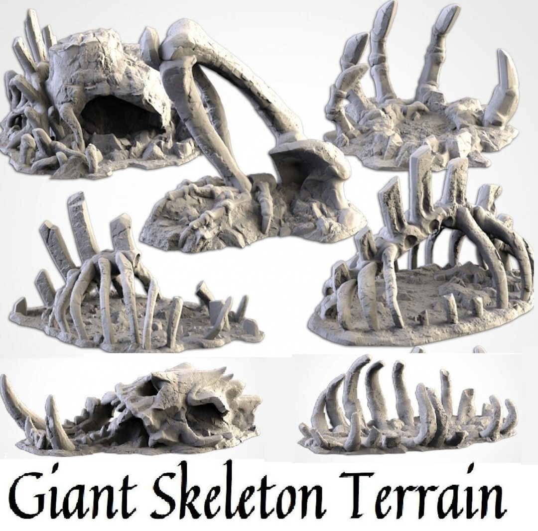 Giant Skeleton Bones for Wargaming Terrain Rpg Dnd - Etsy
