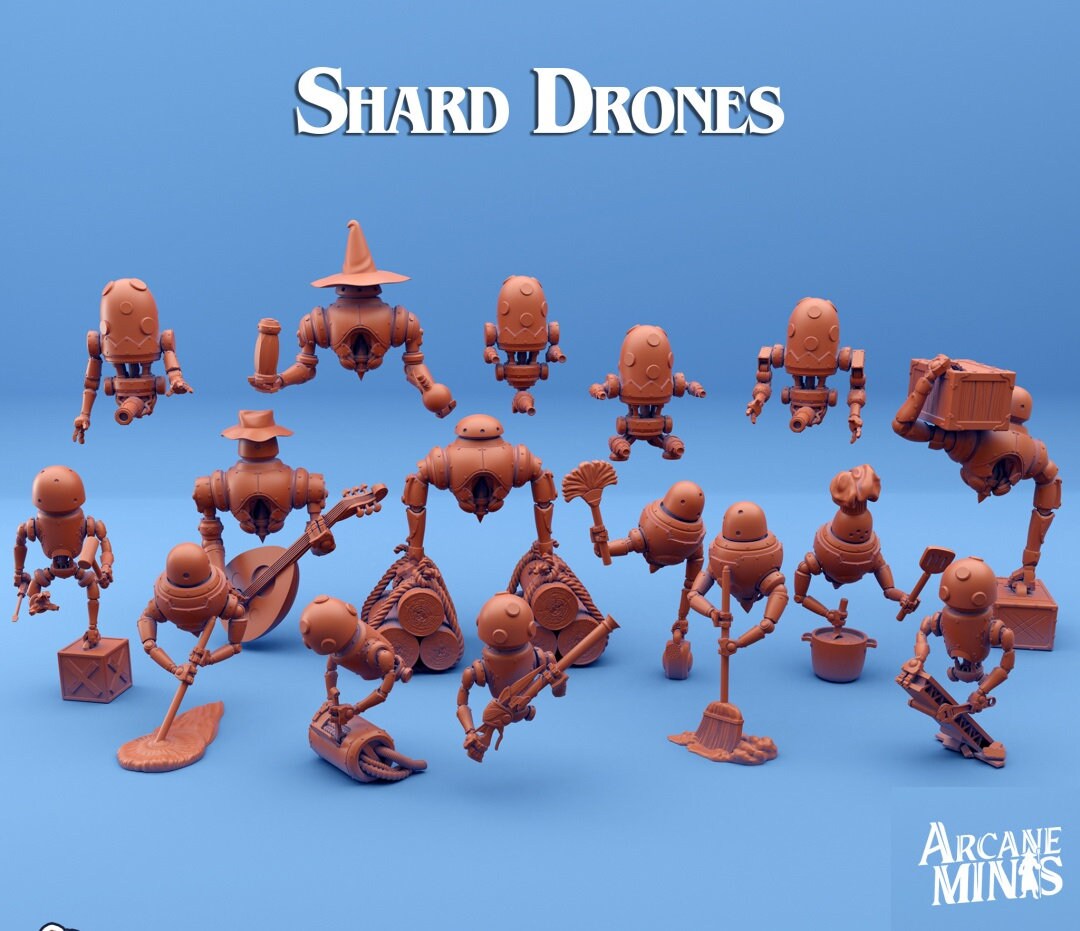 Shard Drones Npcs, for Dnd, RPGS, by Skies of Sordane - Etsy