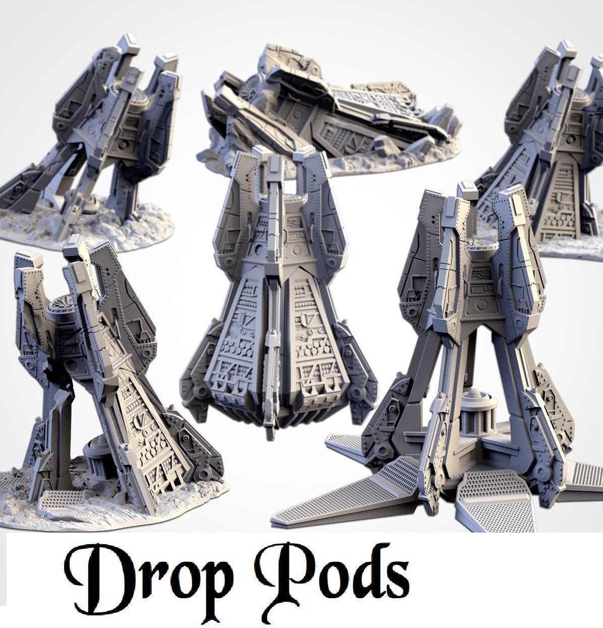 Escape Pods Troop Transport for Wargaming Terrain | Etsy UK