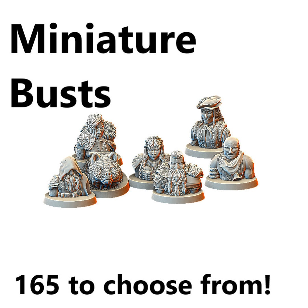 Busts Characters for Rpgs Painting, Table Top Games, Painting, Wargames ...