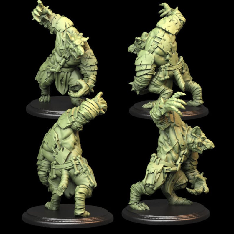 Rat Men Ratman Monster Table Top Games, Wargames Dnd Rpgs - Etsy UK