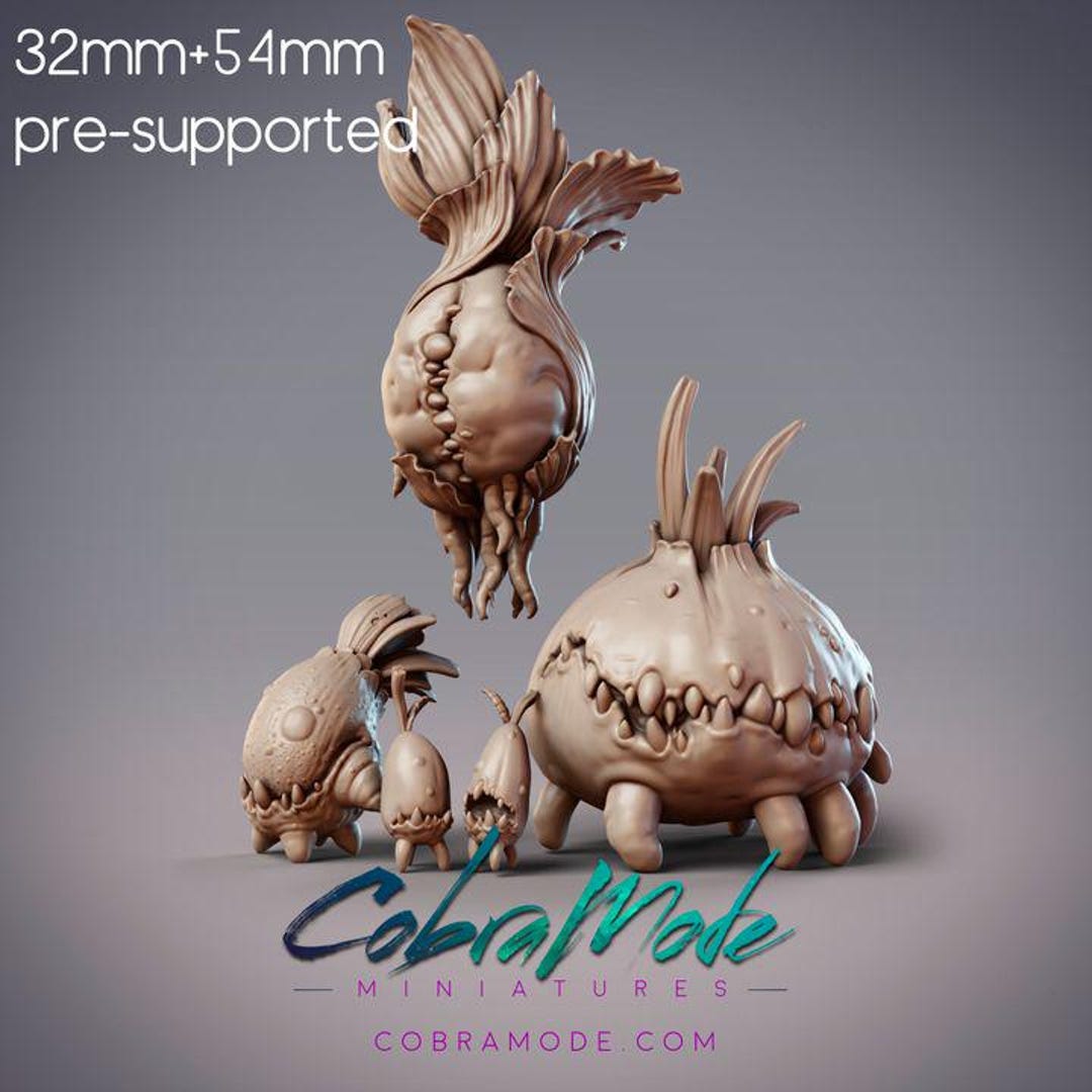 Vegetable Monsters - Plant Form Nature Spirits | Cobramode | Tabletop ...