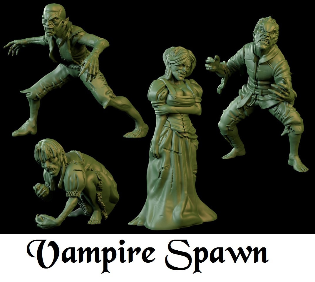 Vampire Spawn Monsters for Rpgs Tabletop Games Dungeons & | Etsy