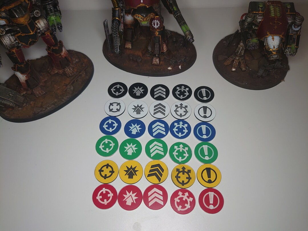 Plastic Token Set for 8mm Scale Wargames - Etsy Australia