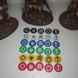 Plastic Token Set for 8mm Scale Wargames - Etsy