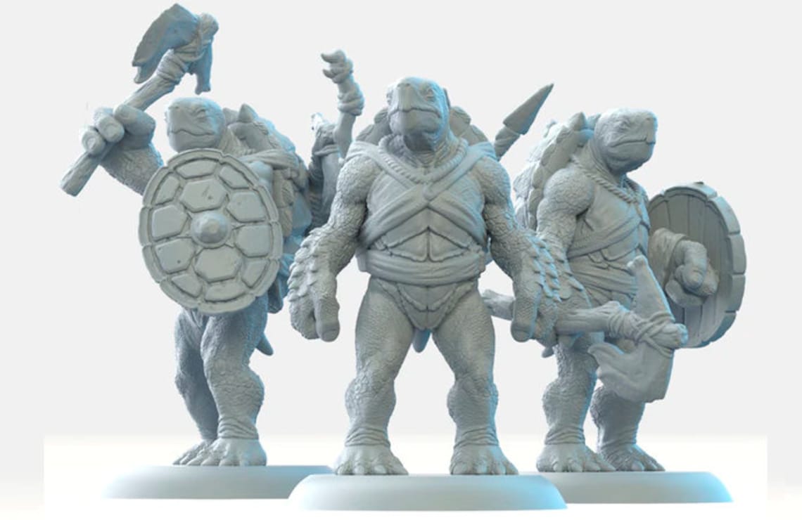 Tortle Turtle People for Dungeons & Dragons Dnd Tabletop RPGS - Etsy UK