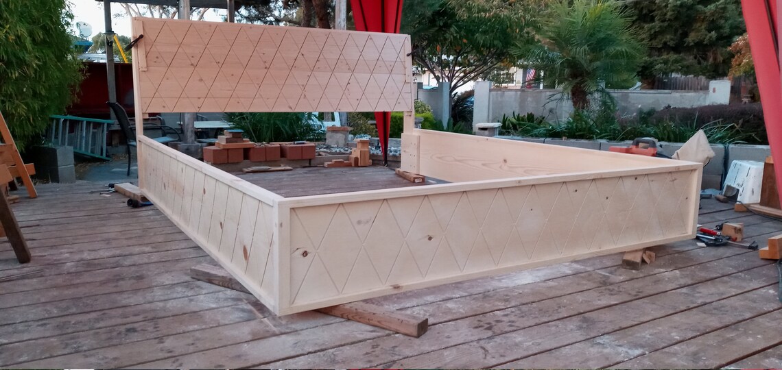 CUSTOM Bed Frame Enclosure for Bed With Box Spring or Steel Frame . - Etsy