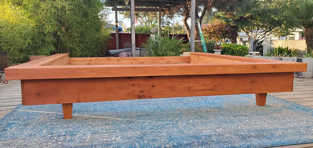 VIKING High Rise Platform Bed Made With Pine/fir Displayed Rosegold ...