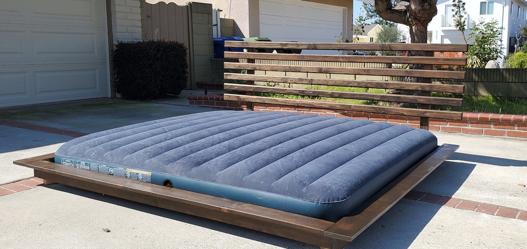 LOWCOS Low Profile Platform Bed With Options.( Floating Nightstands ...