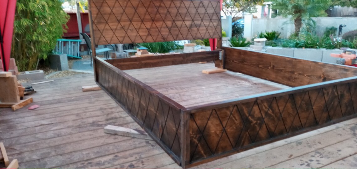 CUSTOM Bed Frame Enclosure for Bed With Box Spring or Steel Frame . - Etsy