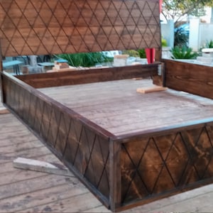 CUSTOM Bed Frame Enclosure for Bed With Box Spring or Steel Frame . - Etsy