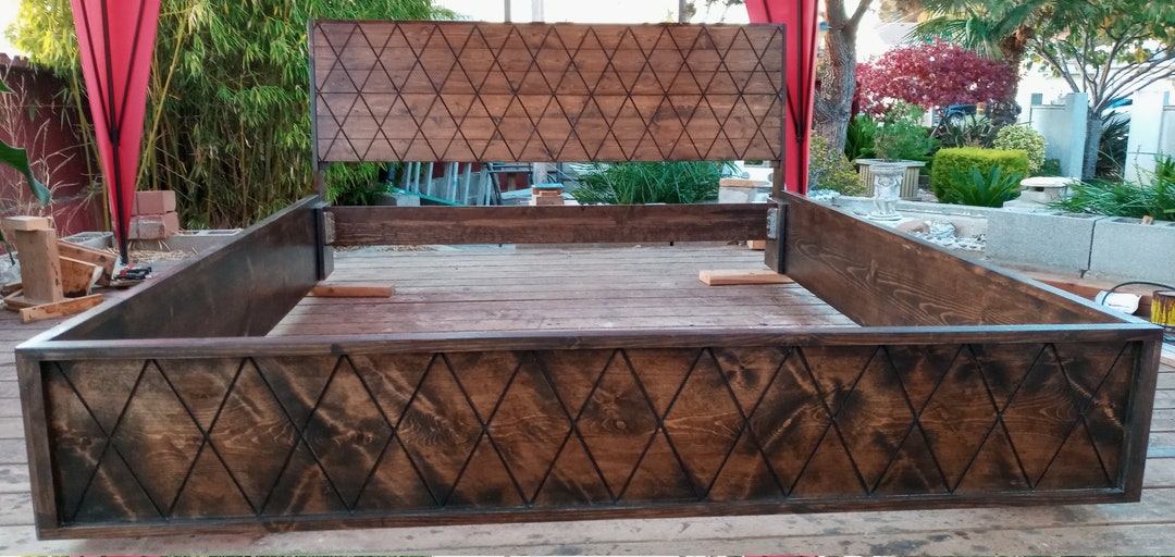 CUSTOM Bed Frame Enclosure for Bed With Box Spring or Steel Frame . - Etsy