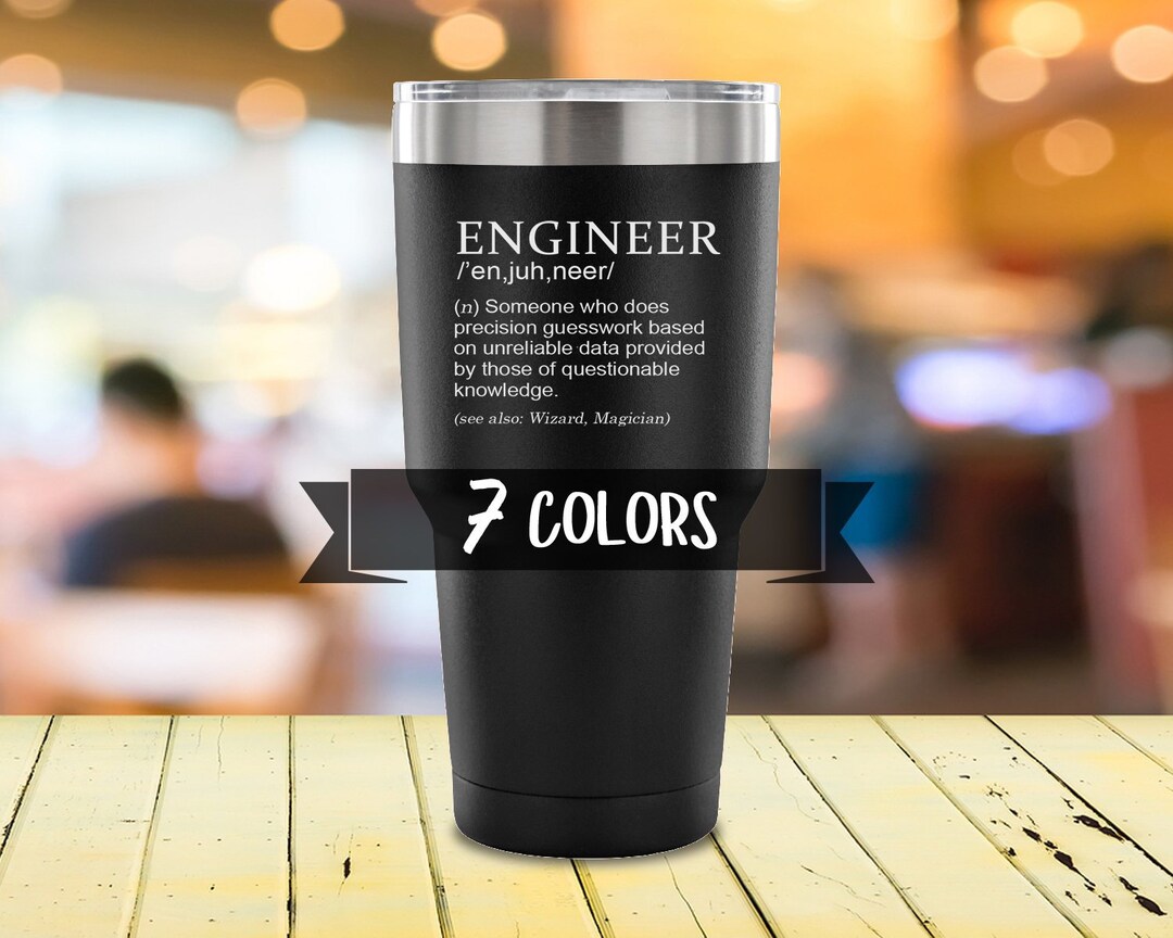 Engineer Travel Mug, Stainless Steel Tumbler, Super Cool Occupation ...