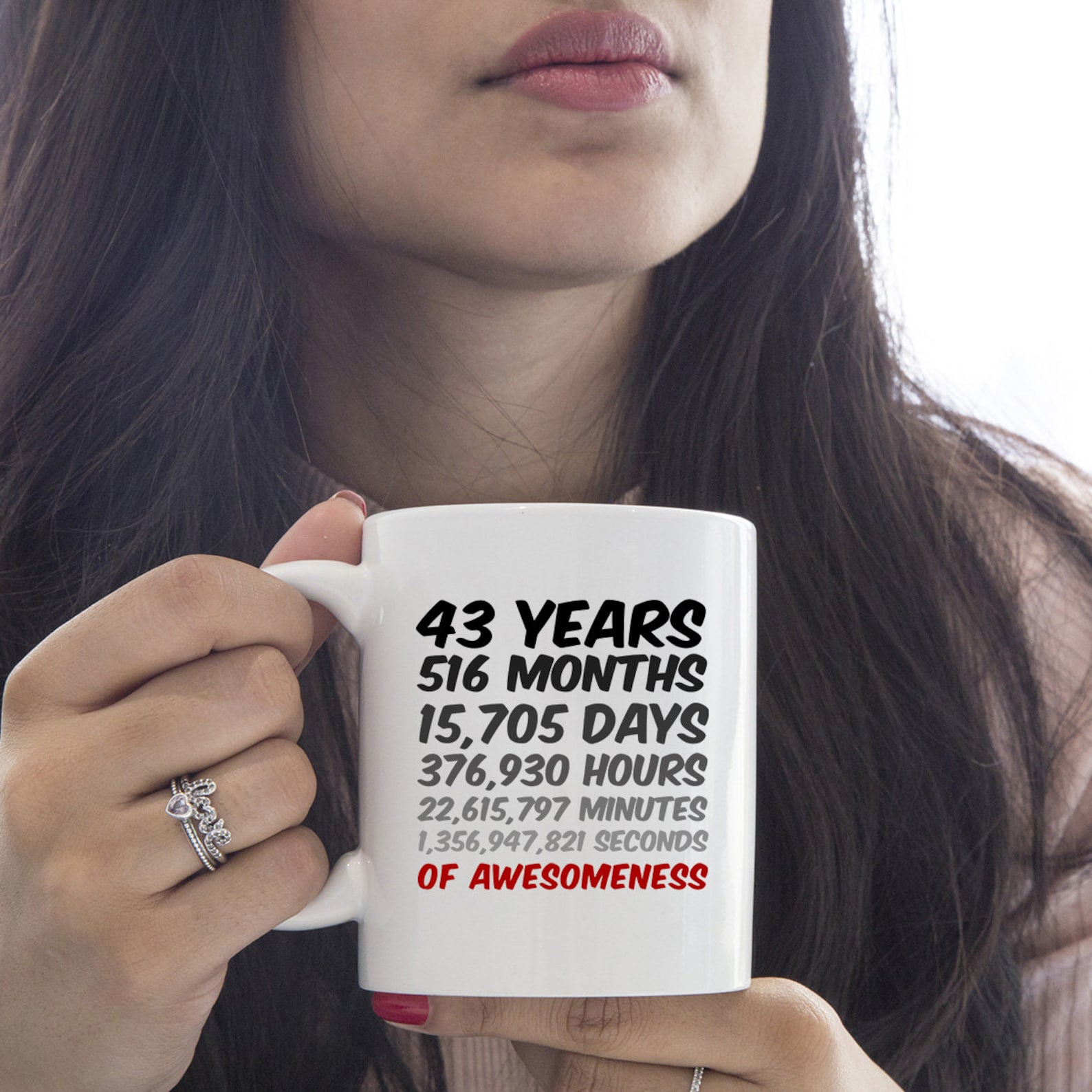 43rdbirthday or Anniversary Gift 43 Years of Awesomeness - Etsy