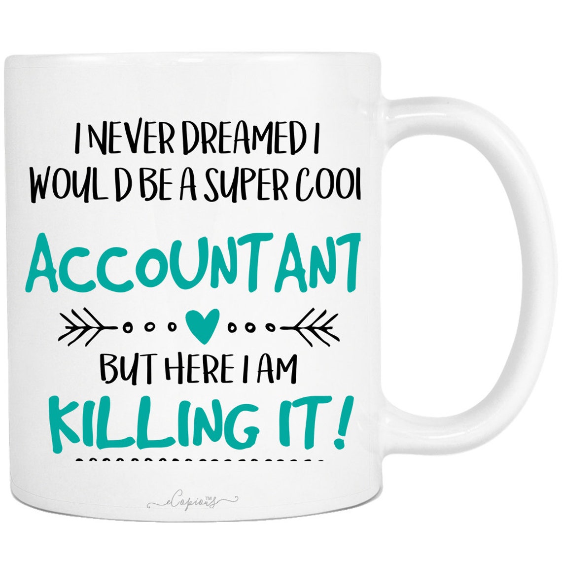 Super Cool Accountant Occupational Mug Killing It - Etsy
