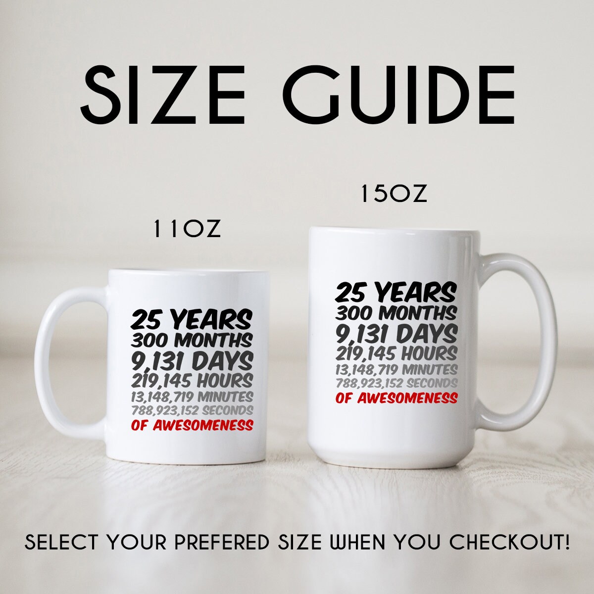 25th Birthday or Anniversary Gift 25 Years of Awesomeness - Etsy