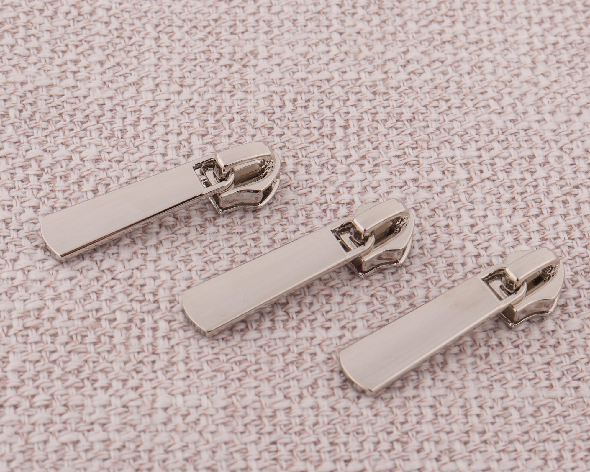 5 Metal Zipper Pull for Bag, Custom Size 5 Gold & Silver Zipper Slider ...