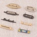 Metal handmade Bag Purse Labels, Rectangle/oval Multiple Colors ...