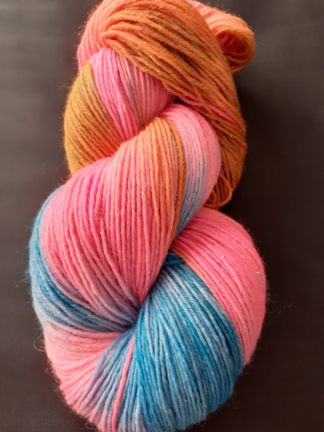 Handgefärbte Wolle 6fach 150g Strang GX11 Handarbeit - Etsy.de