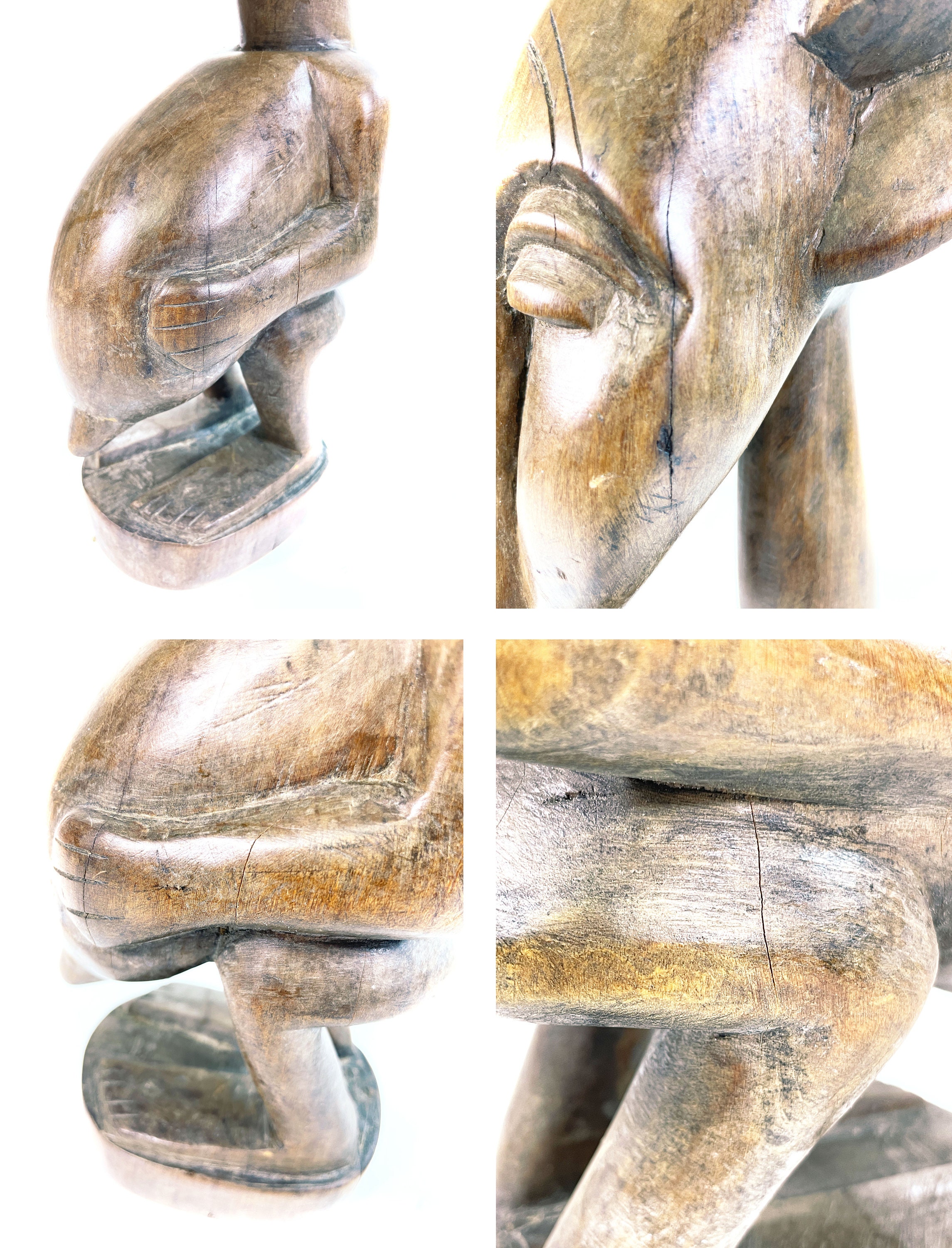Vintage Carved African Tokoloshe Figurine - Voodoo - Morphed - Anteater ...