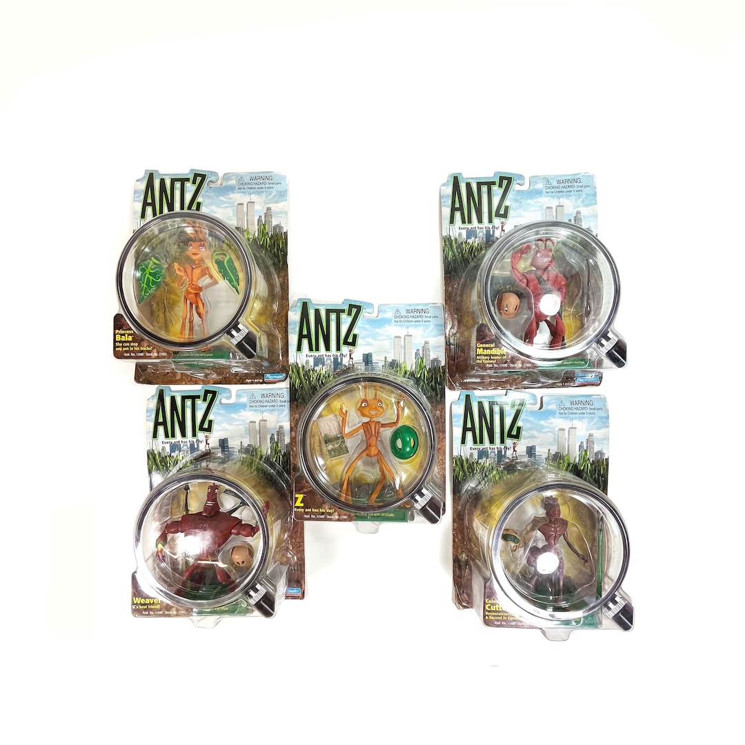 Vintage Antz Z Action Figures - Complete Set With Original Box ...