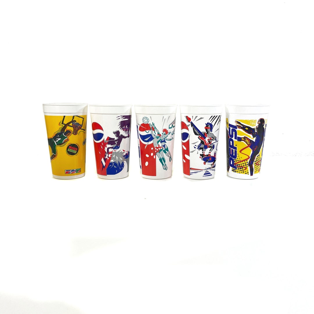 Vintage Festival Cups - Plastic Drinking Cups - Pepsi - March Madness ...