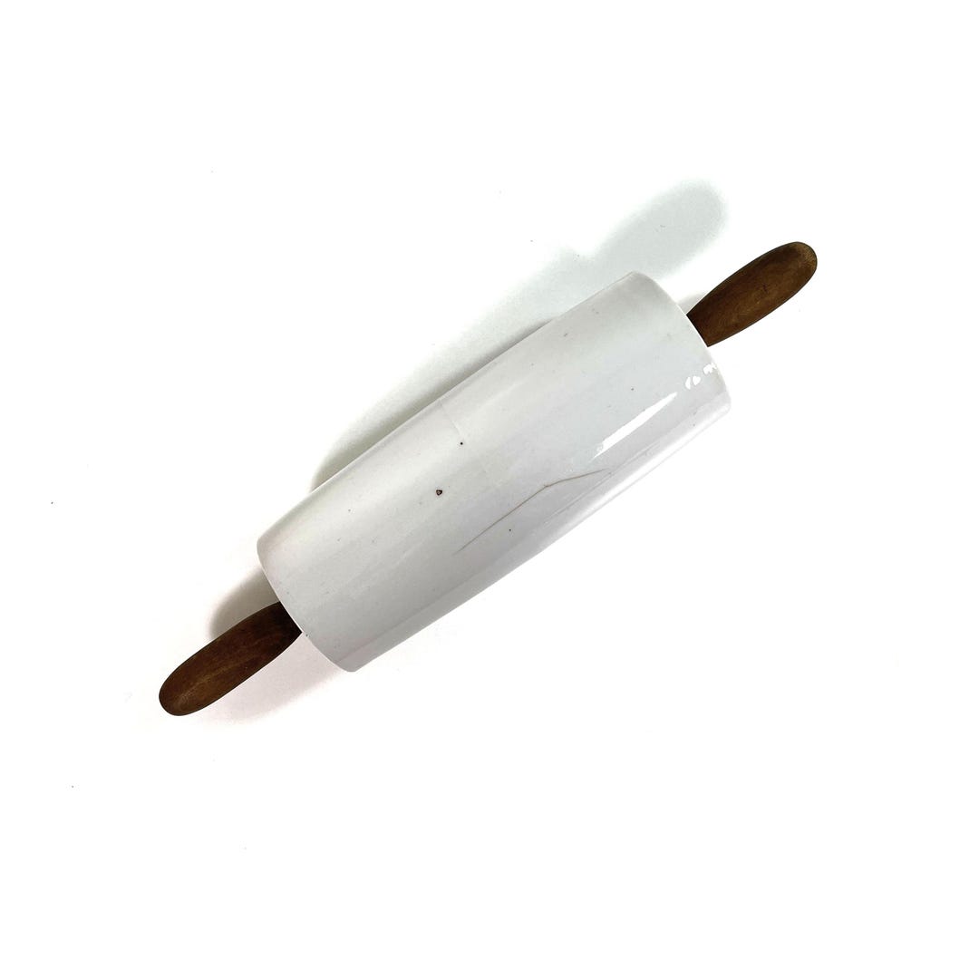 Mid-century Rolling Pin Made of Porcelain - Rolling Pin, Dough Roller ...