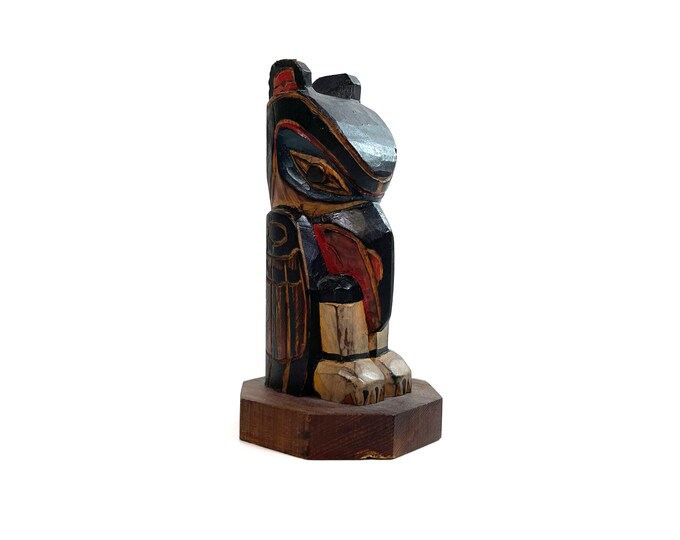 Vintage Small Totem - Village Store - Vics Raven - Native American ...